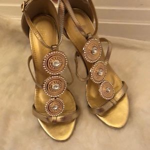 VENUS | Shoes | Venus Gold Sexy Heels 9 | Poshmark
